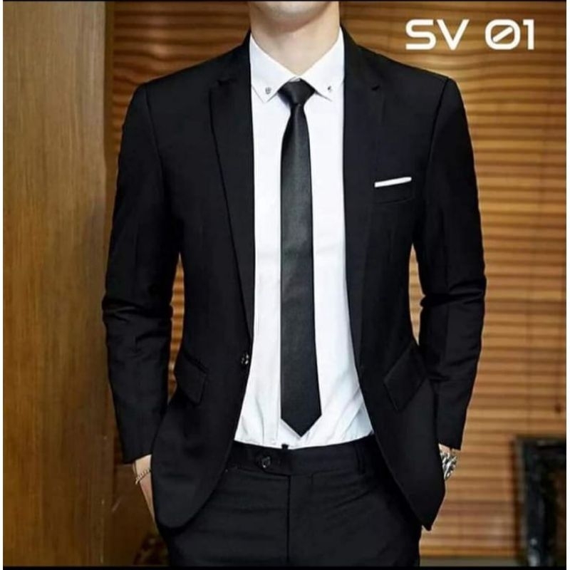 Jual JAS SEMI FORMAL KANTORAN PRIA/JAS CASUAL/JAS PRIA/JAS BLAZER ...