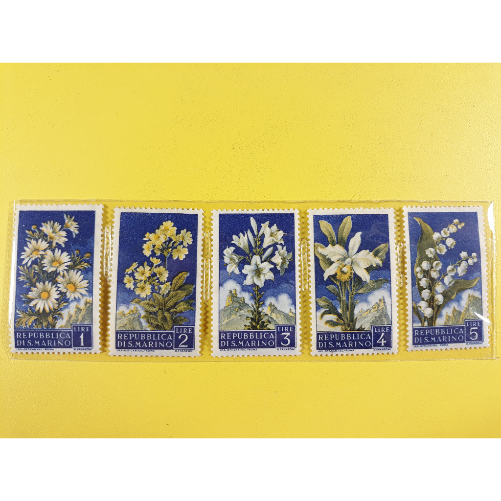 Jual Perangko San Marino Tema Bunga Tahun 1957 Set | Shopee Indonesia