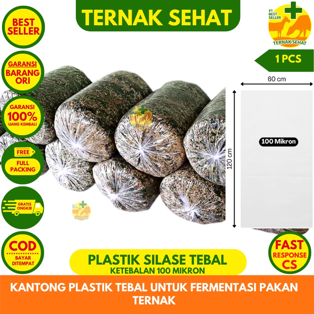 Jual PLASTIK SILASE 100 Mikron 1 KG (8 Lembar) - Plastik Kantong Silase ...