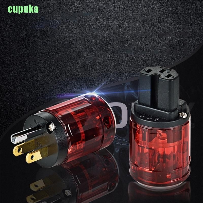 Jual AYABDG 1 PASANG New Gold Plated IEC US Power Plug For Audio HIFI ...