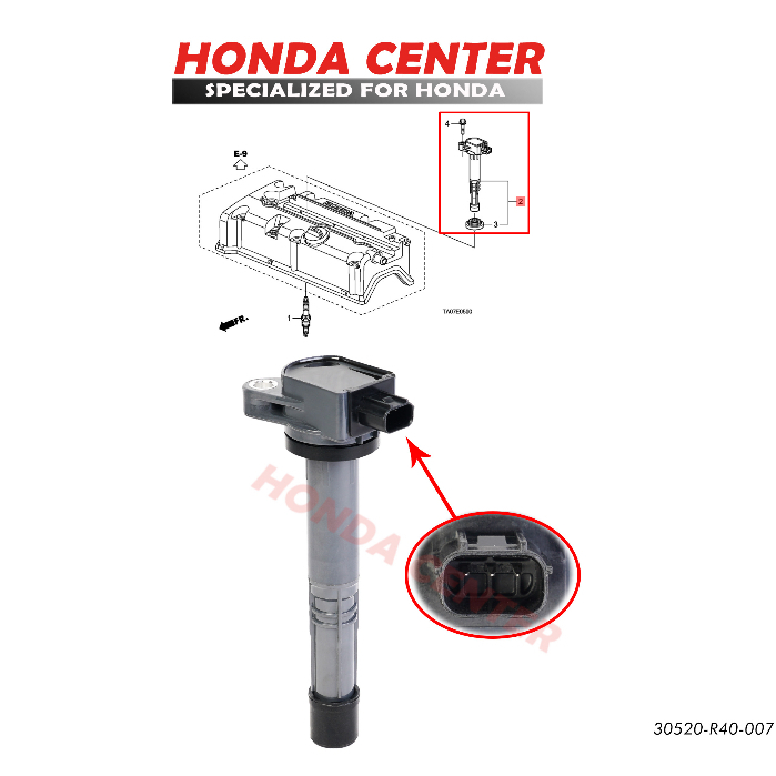 Jual Rmx,Koil Coil Honda Accord Cp2 Crv Rm Gen4 2400cc Odyssey Rb2 Rb3 ...