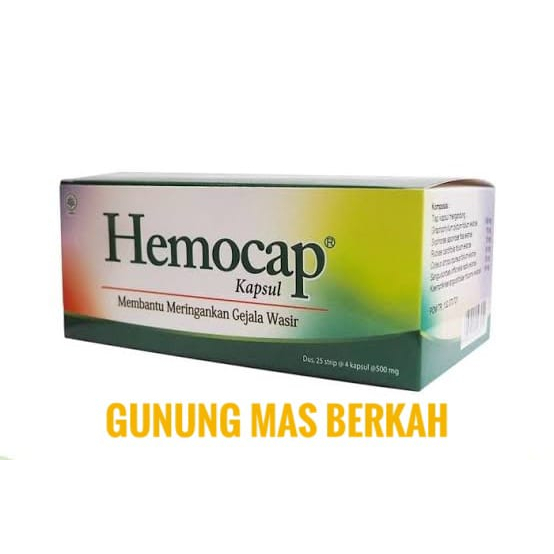 Jual HEMOCAP KAPSUL hemocap kapsul Hemocap Capsul - wasir (Per Strip ...