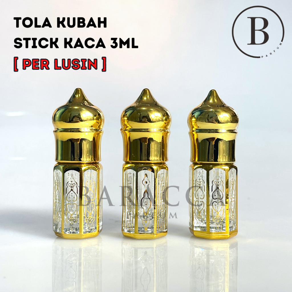 Jual Botol Tola Kubah Stick Kaca 3ML - Botol Tola Kubah - Botol Tola ...