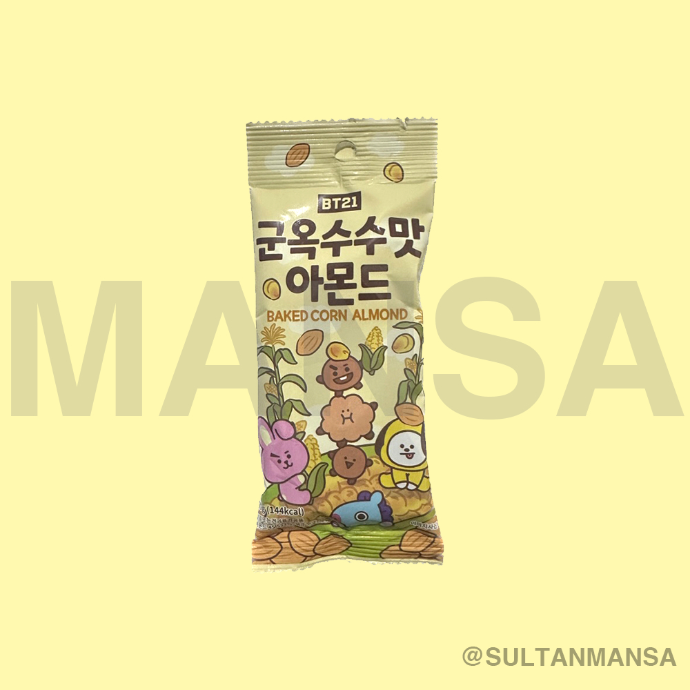 Jual BT21 BTS Honey Butter Almond Korean Snack 30g-180g ORIGINAL asal KOREA (sultanmansa ...