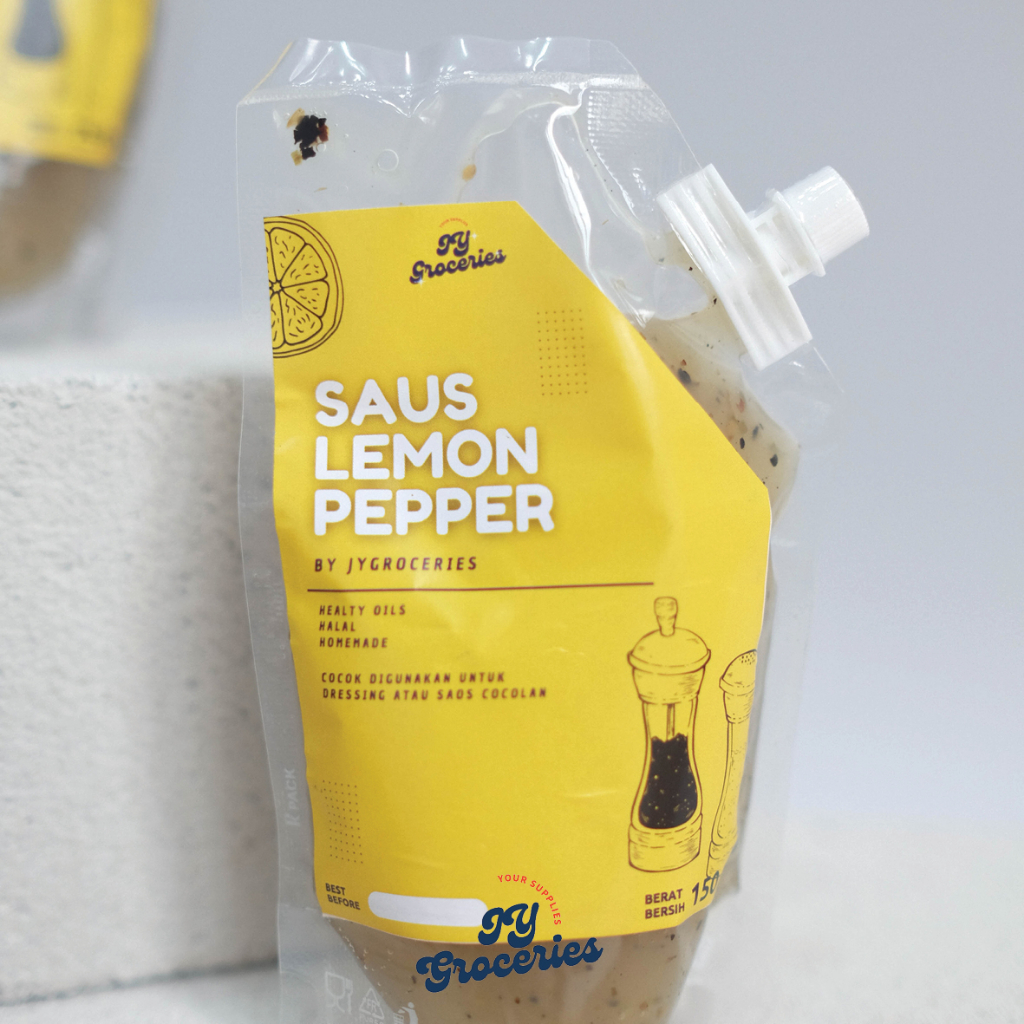 Jual Saos Saus Lemon Pepper Halal Sauce 250ml | Shopee Indonesia