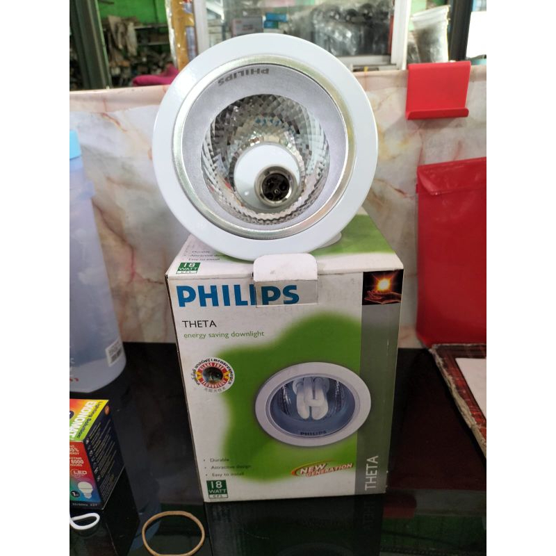Jual RUMAH LAMPU DOWNLIGHT 4 IN PHILIPS THETA / FITING LAMPU TANAM DOWN ...