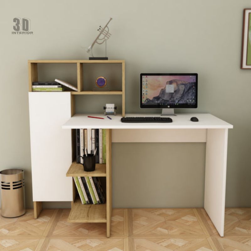 Jual Meja komputer delmaris dengan Rak dan kabinet | Shopee Indonesia