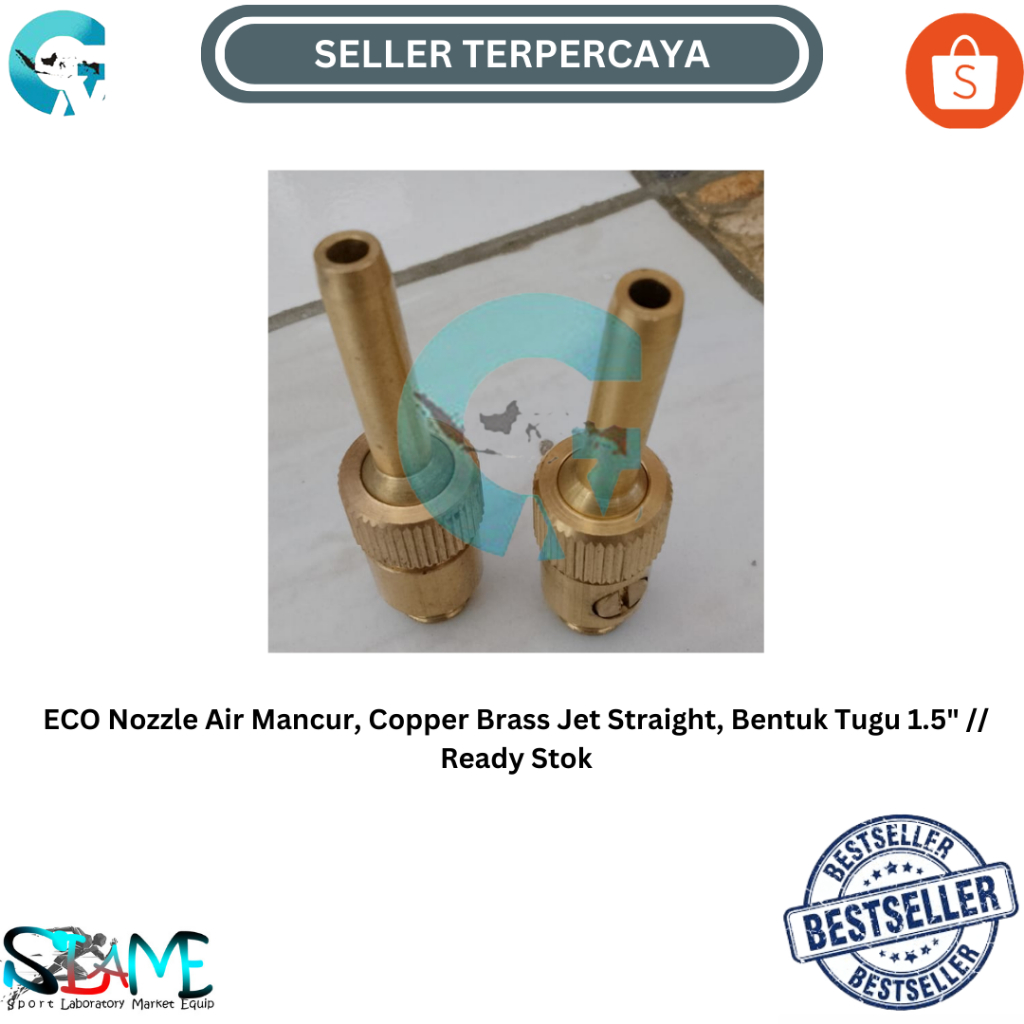 Jual Nozzle Air Mancur, Copper Brass Jet Straight, Bentuk Tugu 1.5 ...