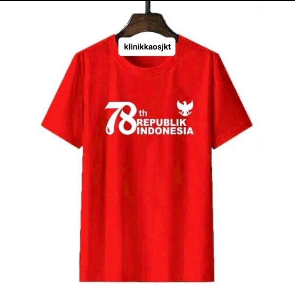 Jual BAJU - KAOS HUT KEMERDEKAAN INDONESIA 78 - TSHIRT DIRGAHAYU HUT RI AGUSTUSAN 78 TYPE 3 ...