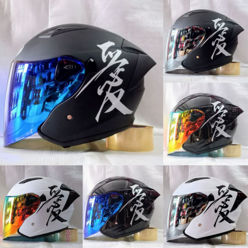 Jual HELM NHK R1 MAX KANJI PAKET GANTENG | Shopee Indonesia