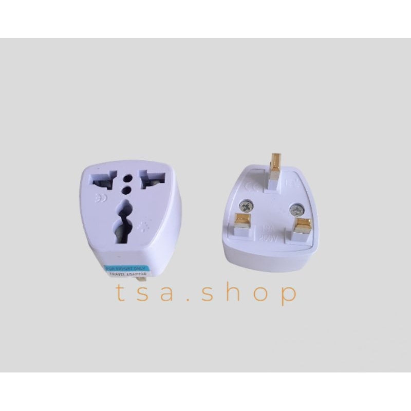 Jual Colokan Steker kaki 3 Travel Adaptor | Shopee Indonesia