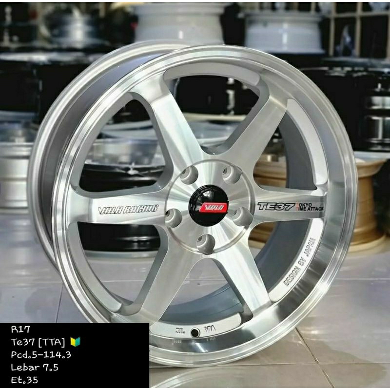 Jual velg racing volk rays te37 ring 17 lebar 7,5 baut 5 et35 untuk ertiga terios xpander hrv ...