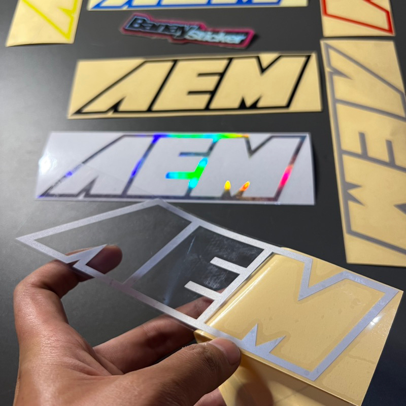 Jual Sticker Stiker AEM Sticker Mobil Cutting | Shopee Indonesia