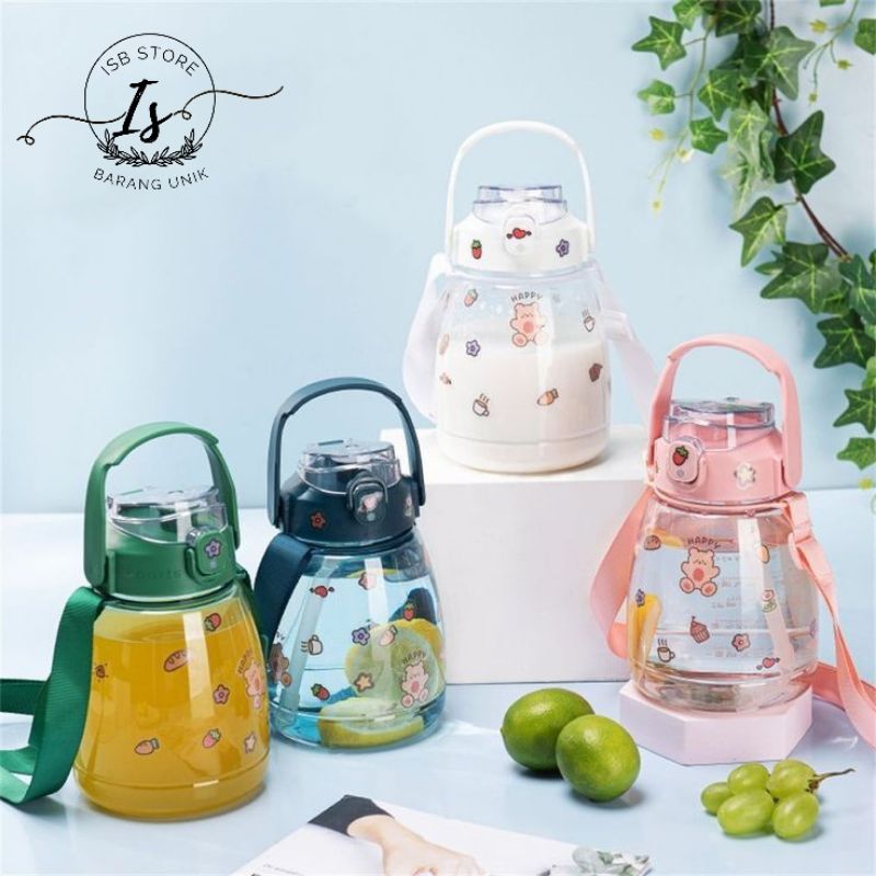 Jual Botol Minum Anak 1200 ML Botol Gemoy Bening ORIGINAL 1.2 Liter ...
