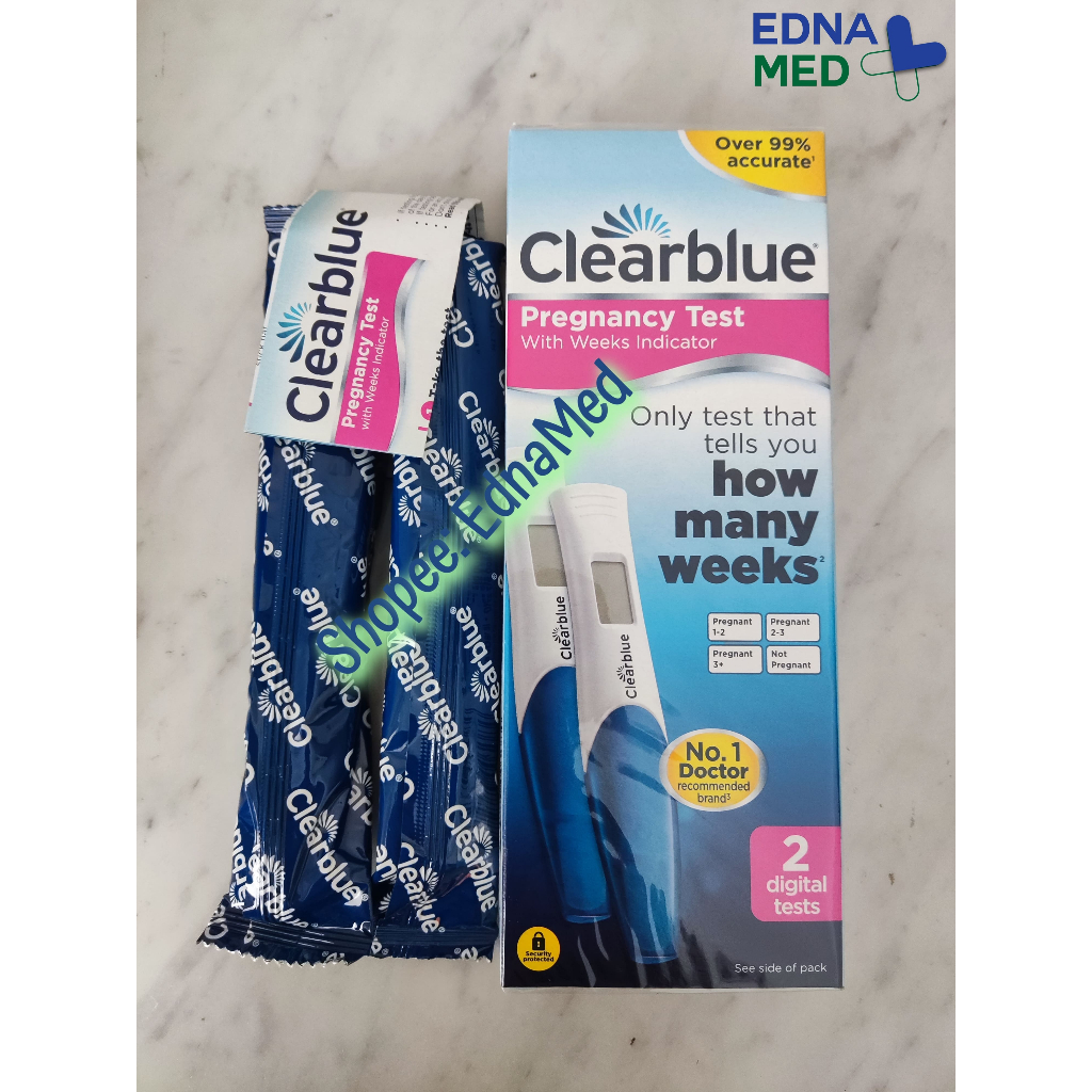 Jual Clearblue Digital Pregnancy Test With Weeks Indicator | Shopee ...