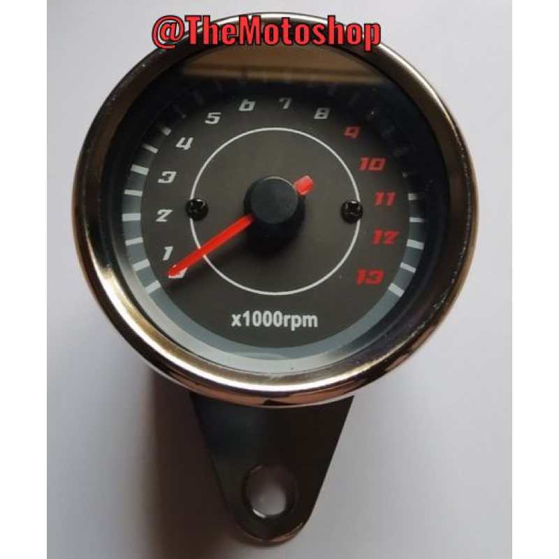Jual speedometer speedo meter rpm led bulat indikator pengukur rpm ...