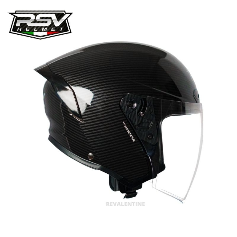 Jual RSV WINDTAIL CARBON ORIGINAL | Helm Half Face Wind Tail Motif ...