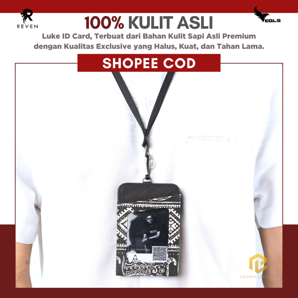 Jual Lanyard Kantor Luke ID Card Name Tag Karyawan Perusahaan Kantor ...