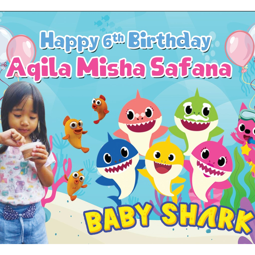 Jual Backdrop Ultah Anak Custom uk 1,5m x 1m | Shopee Indonesia