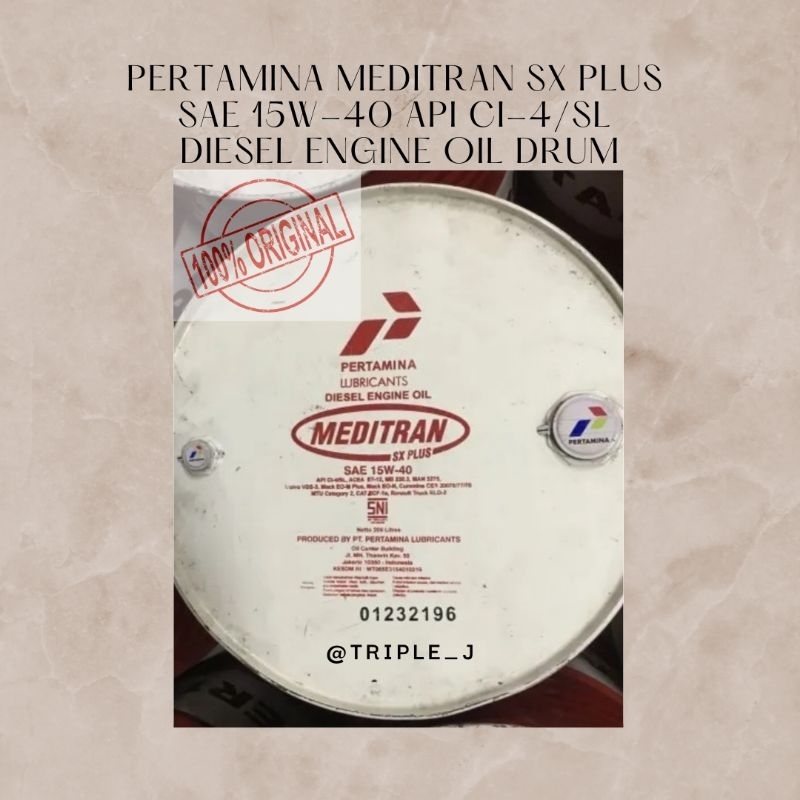 Jual Pertamina Meditran SX Plus 15W-40 API CI-4/SL diesel engine oil ...