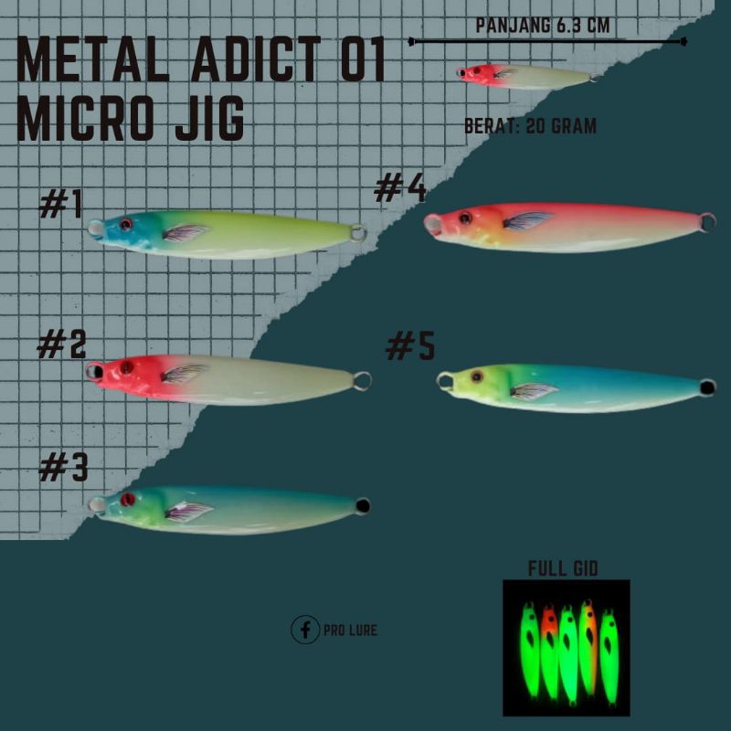 Jual mickro jig 20 gram full gid | Shopee Indonesia
