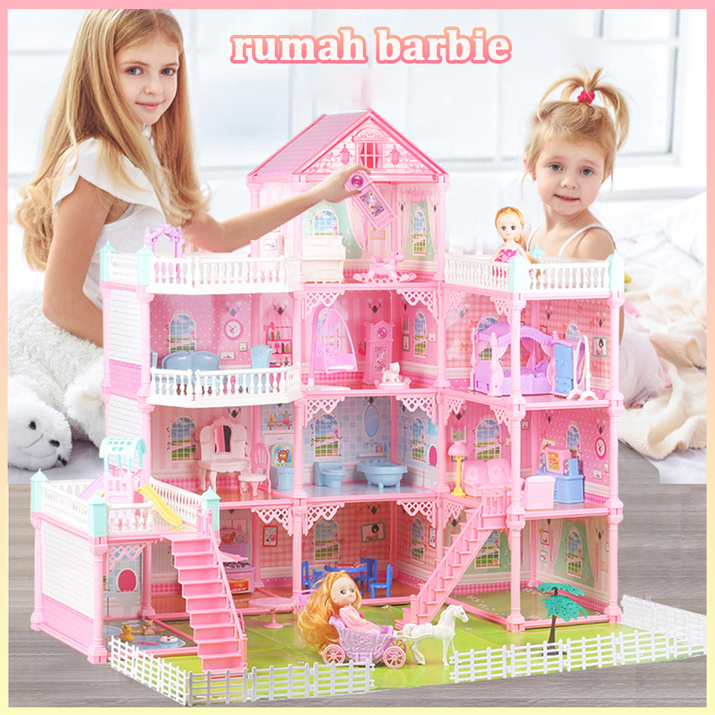 Jual Mainan Princess Castle 14 House Barbie Rumah Rumahan Doll House ...