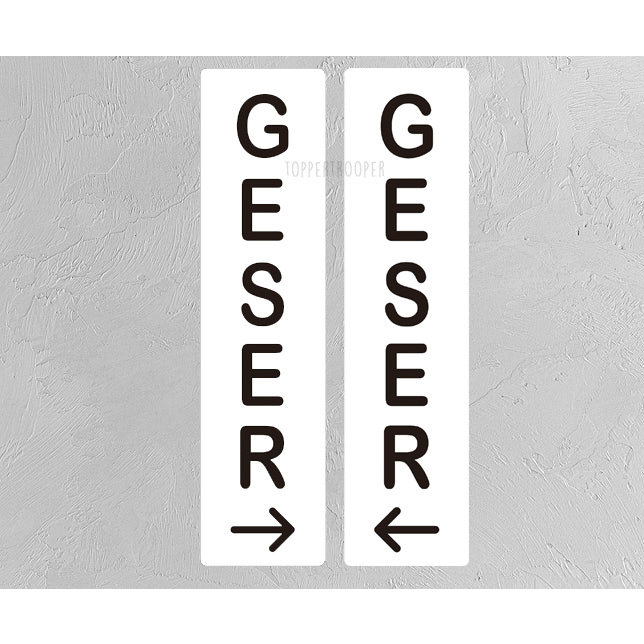 Jual Sign Akrilik Geser | Sign Borad Geser | Tanda geser | Tanda Pintu ...