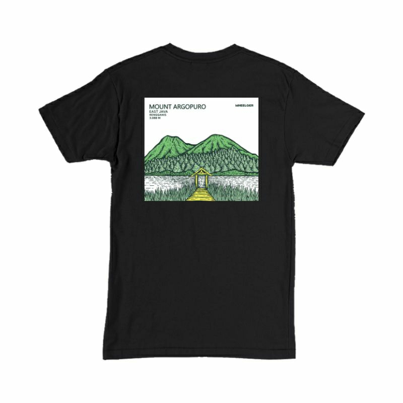 Jual Wheelger Mt. Argopuro II T-shirt - Black (KAOS GUNUNG) | Shopee ...
