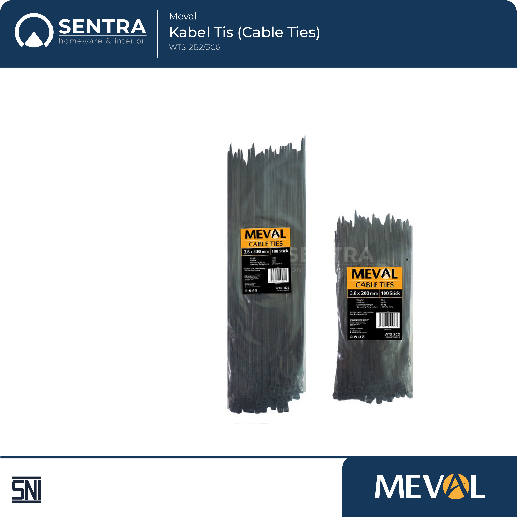 Jual Kabel Tis/Cable Ties Meval | Shopee Indonesia