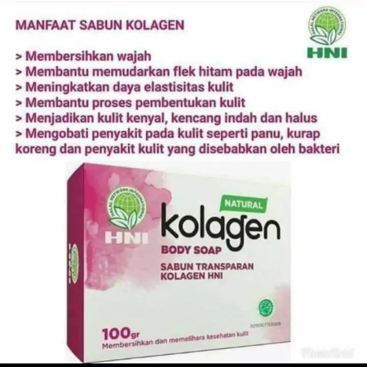 Jual sabun Natural kolagen HNI ( sabun transparan kolagen ) | Shopee ...