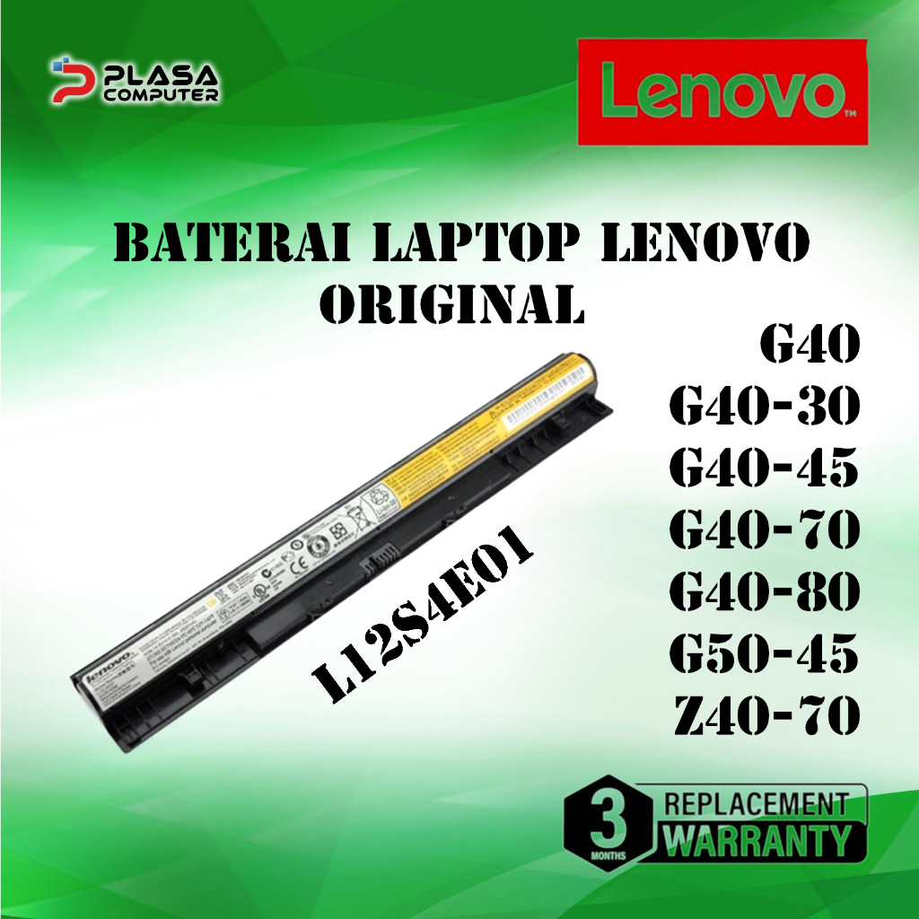 Jual Baterai Laptop Lenovo ORIGINAL G40-30 G40-45 G40-70 G40-80 G50 ...