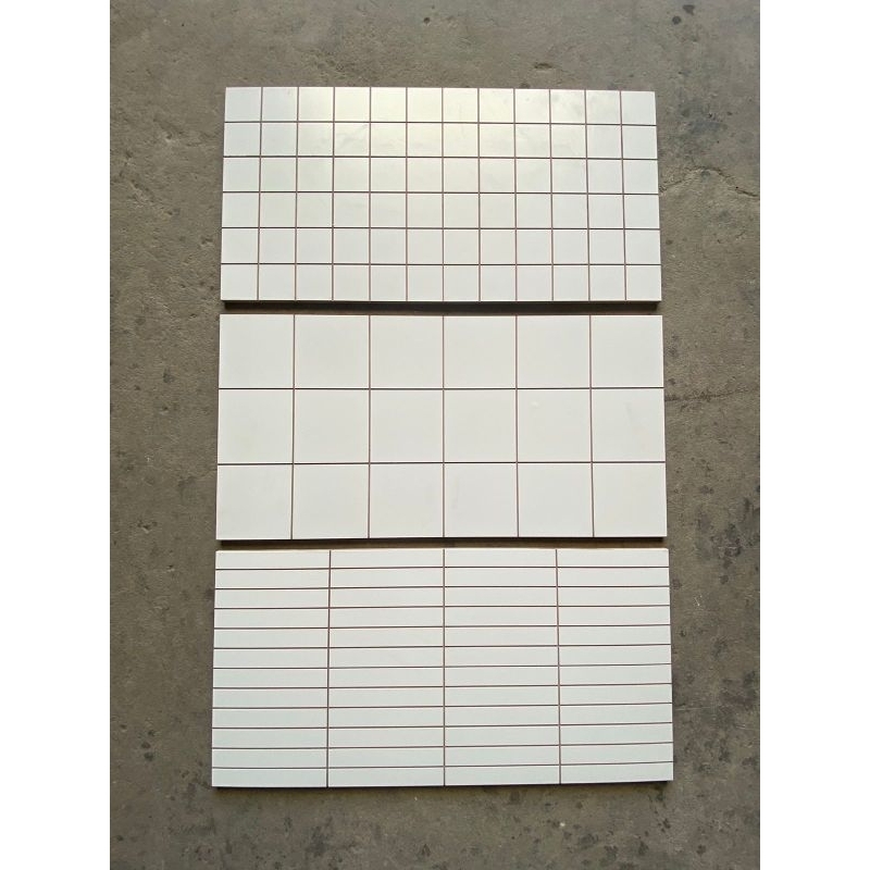 Jual Ellagress Mosaik keramik Dinding Precut/ Nat Palsu 30x60 Putih ...