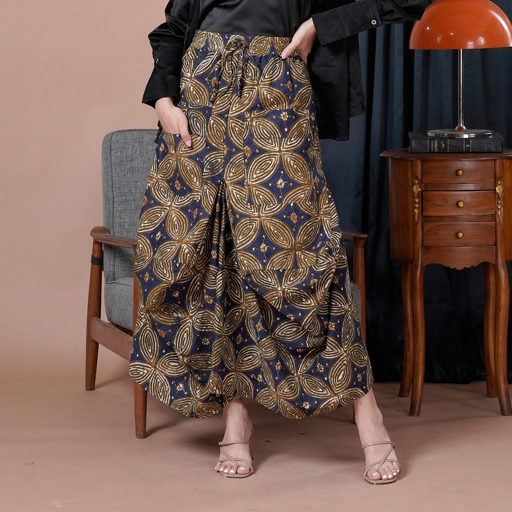 Jual NONA RARA - Adara Indigo P0146, Rok Batik Kasual Modern | Shopee ...