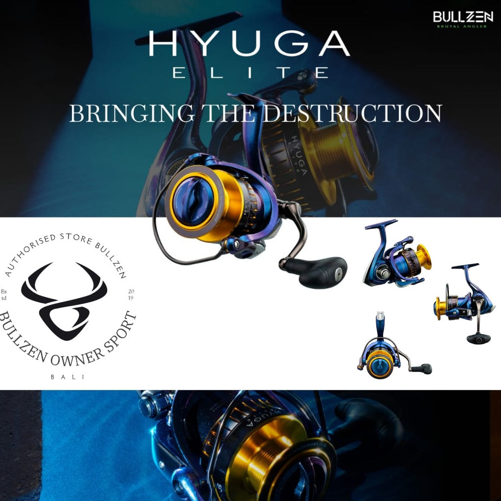 Jual Reel Bullzen Hyuga Elite PG dan HG / reel spinning/ Reel joran ...