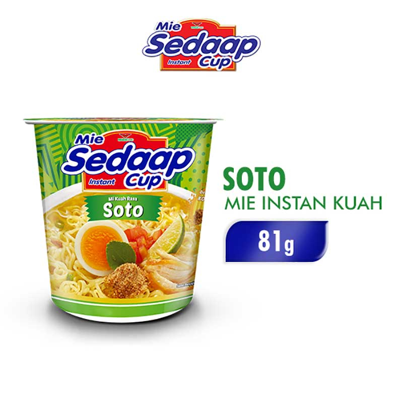 Jual Sedaap Mie Instant Cup Soto 81 g | Shopee Indonesia