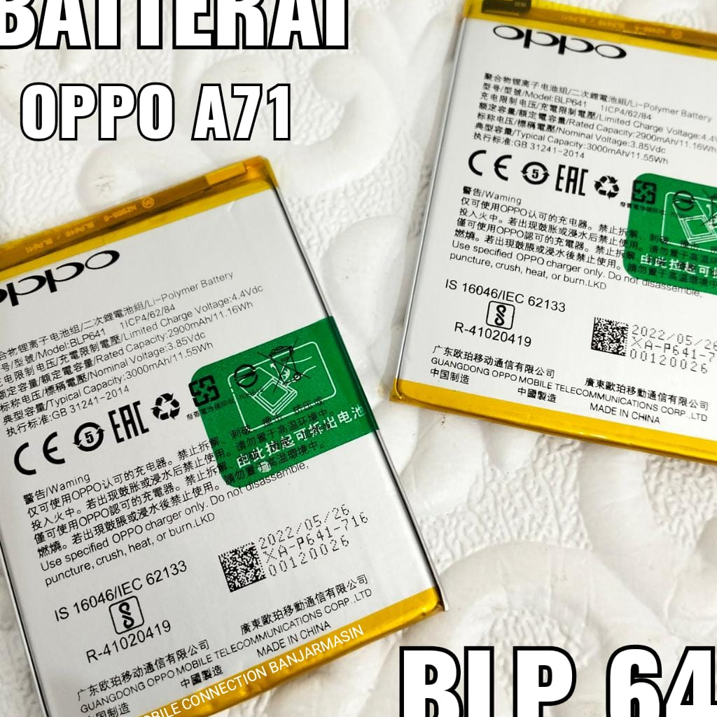 Jual BATTERAI ORI BLP 641/ OPPO A71 | Shopee Indonesia