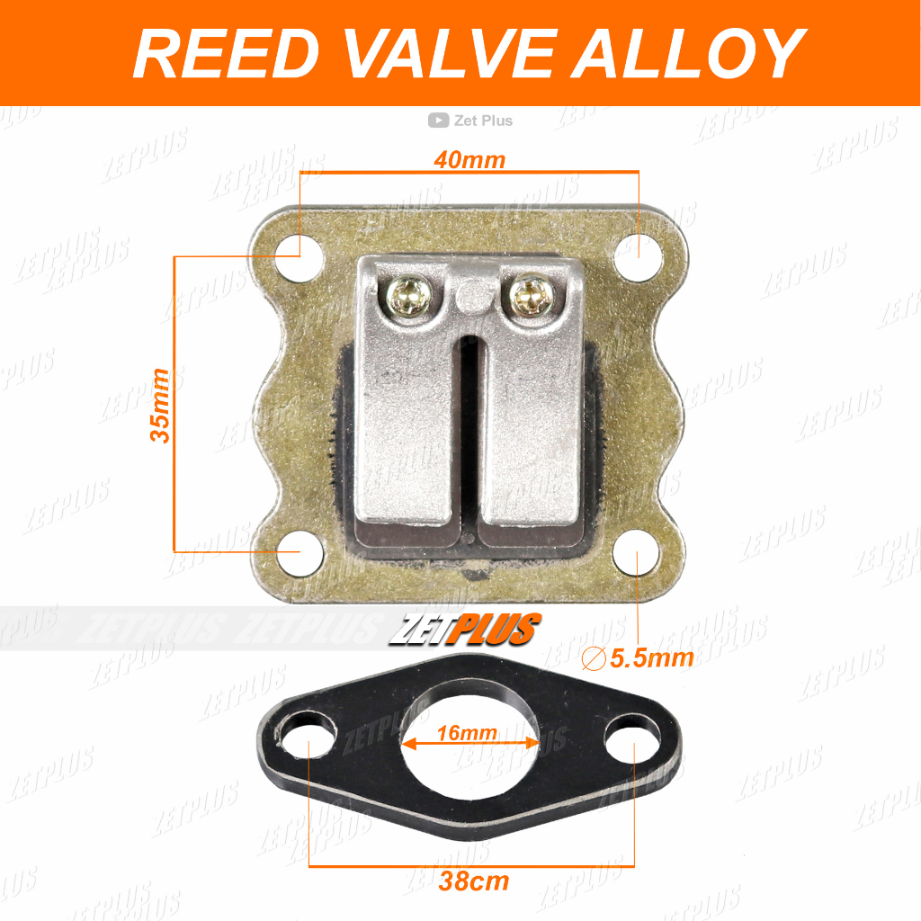 Jual VALVE INTAKE ALUMUNIUM /reed membran inlet alloy/Harmonika mini ...