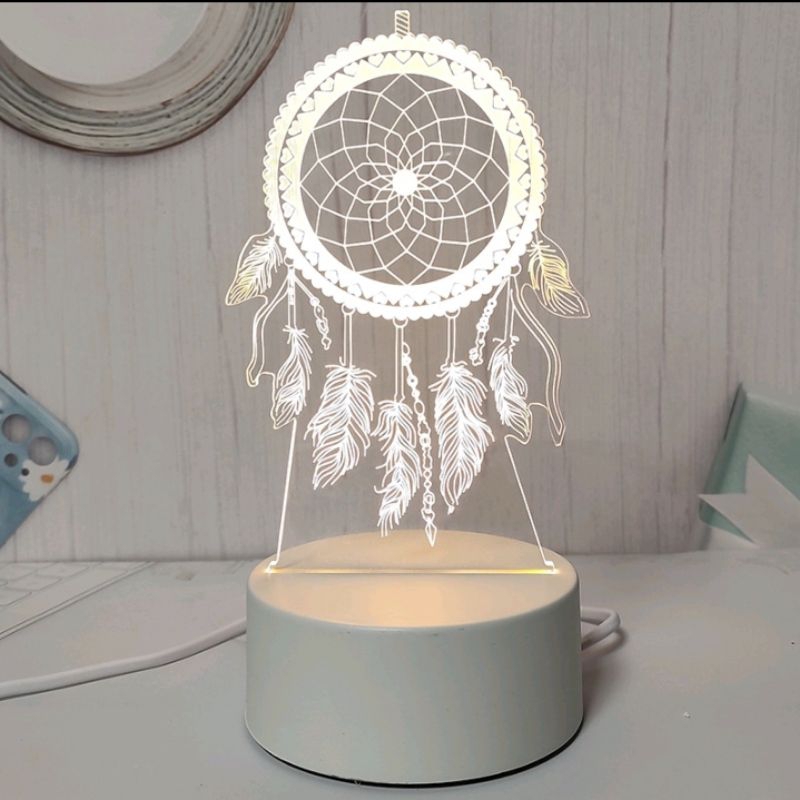 Jual LAMPU KADO Akrilik AESTHETIC 3D ~ LAMPU HIAS KAMAR LED 3D AKRILIK ...