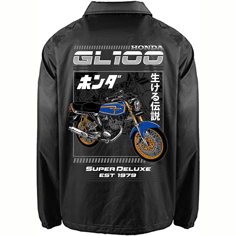 Jual JAKET MOTOR GL 100 CLASSIC RED BLUE PENAK NYEBE JACKET WIND ...