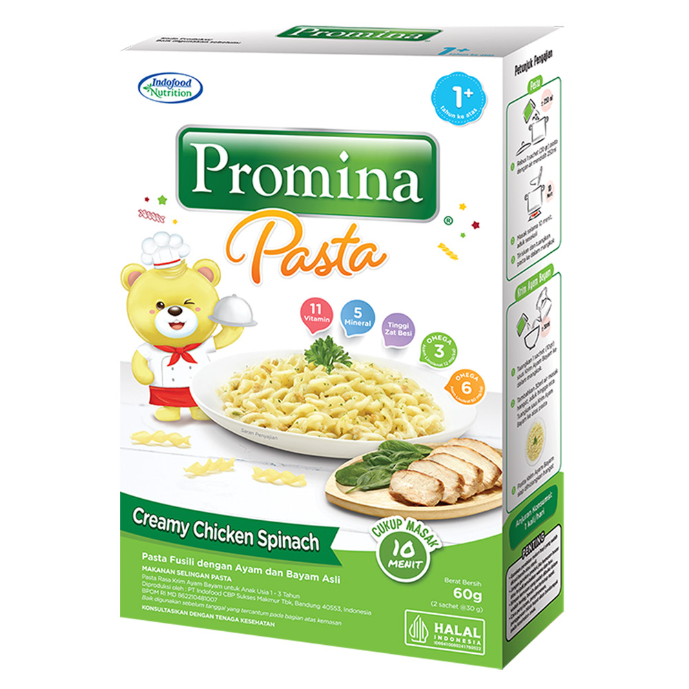 Jual Promina Pasta Creamy Chicken Spinach 60g | Shopee Indonesia