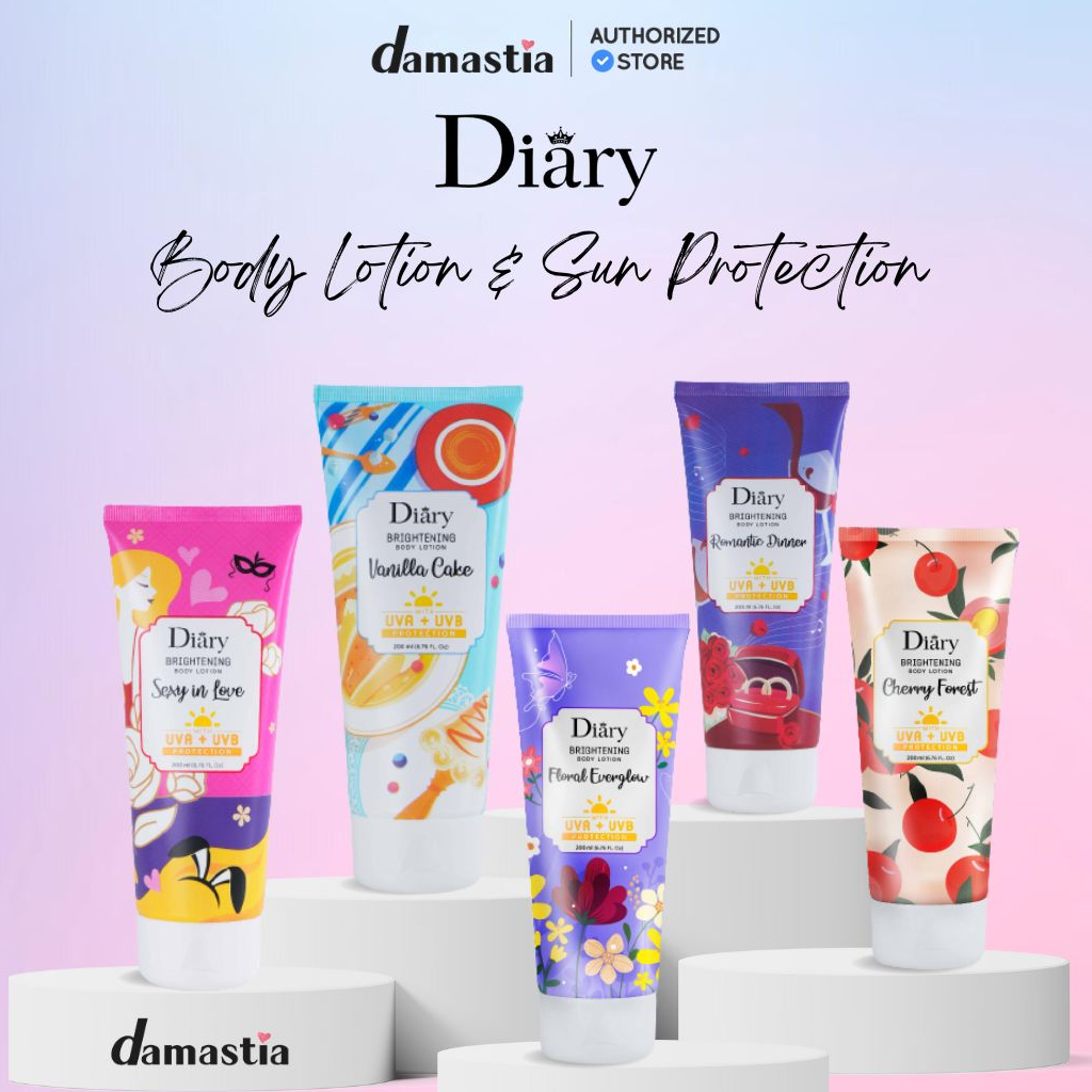 Jual Diary Body Lotion UVA UVB Brightening 200ml | Shopee Indonesia