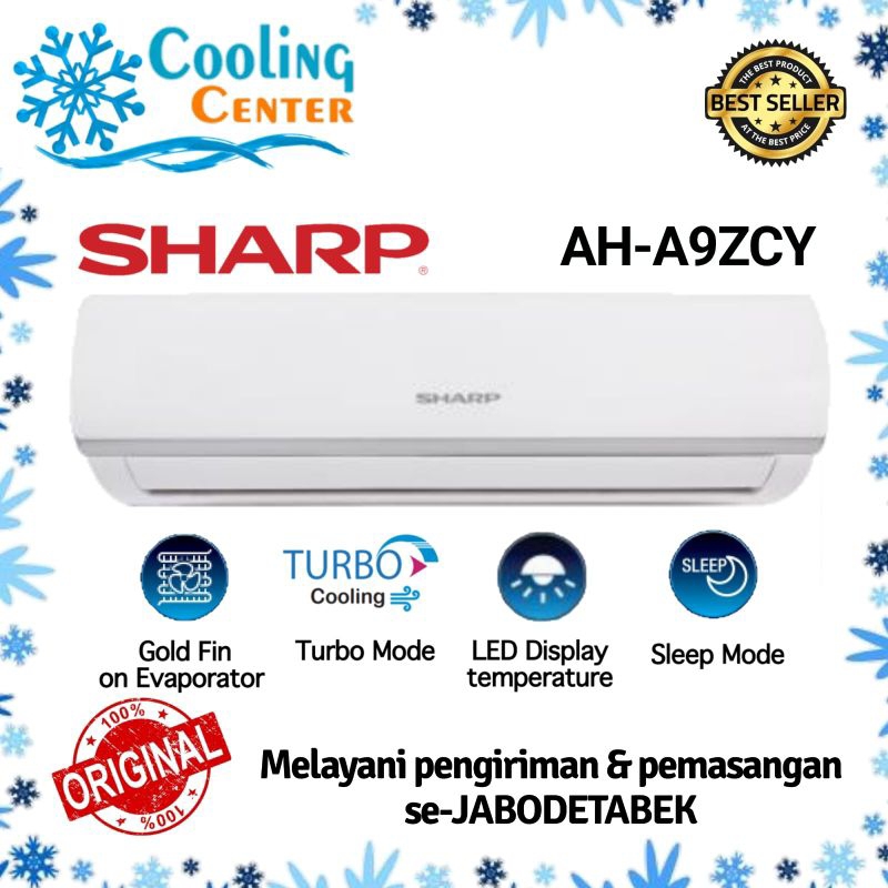 Jual AC SHARP AH-A9ZCY 1 PK AH-A 9 ZCY LOW WATT 1 PK HARGA UNIT ONLY ...