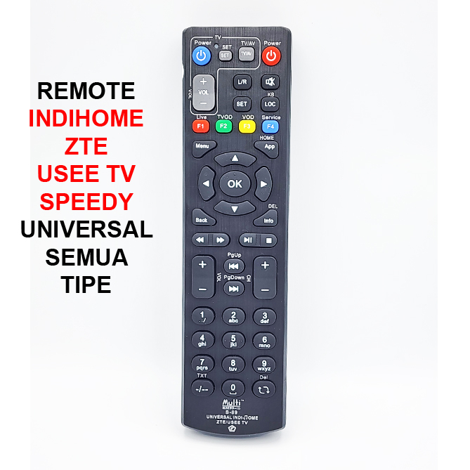 Jual Remot Remote Receiver STB INDIHOME / USEE TV / SPEEDY TV / ZTE UNIVERSAL SEMUA TIPE ...