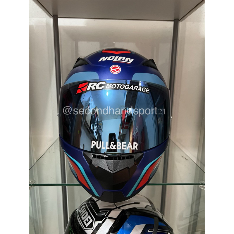 Jual helm nolan n605 blue visor 2 | Shopee Indonesia