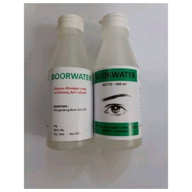 Jual boorwater 100ml/pencuci mata steril/ boor water | Shopee Indonesia