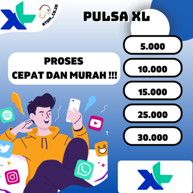 Jual Pulsa XL (Dengan Penambahan Masa Aktif) | Shopee Indonesia