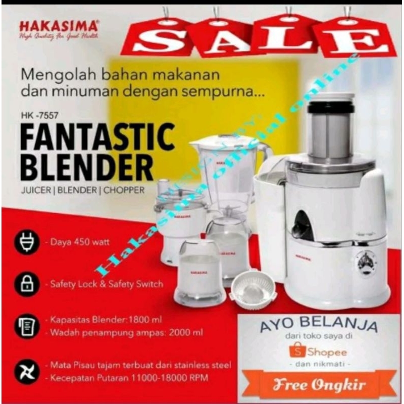Jual HAKASIMA FANTASTIK BLENDER 7 IN 1 ( PROMOO) | Shopee Indonesia
