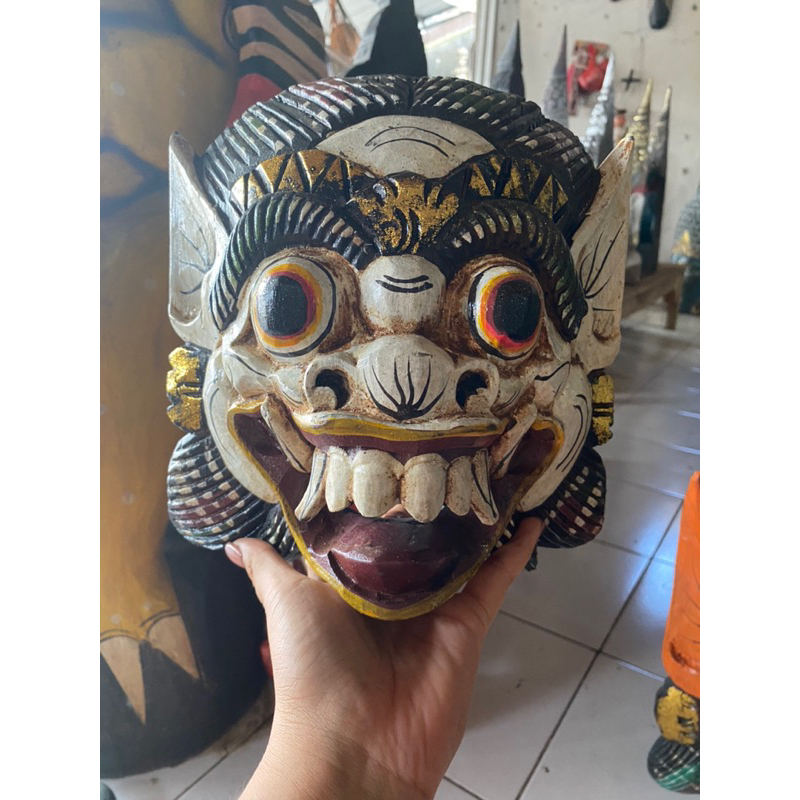 Jual topeng barong Bali besar unik | Shopee Indonesia