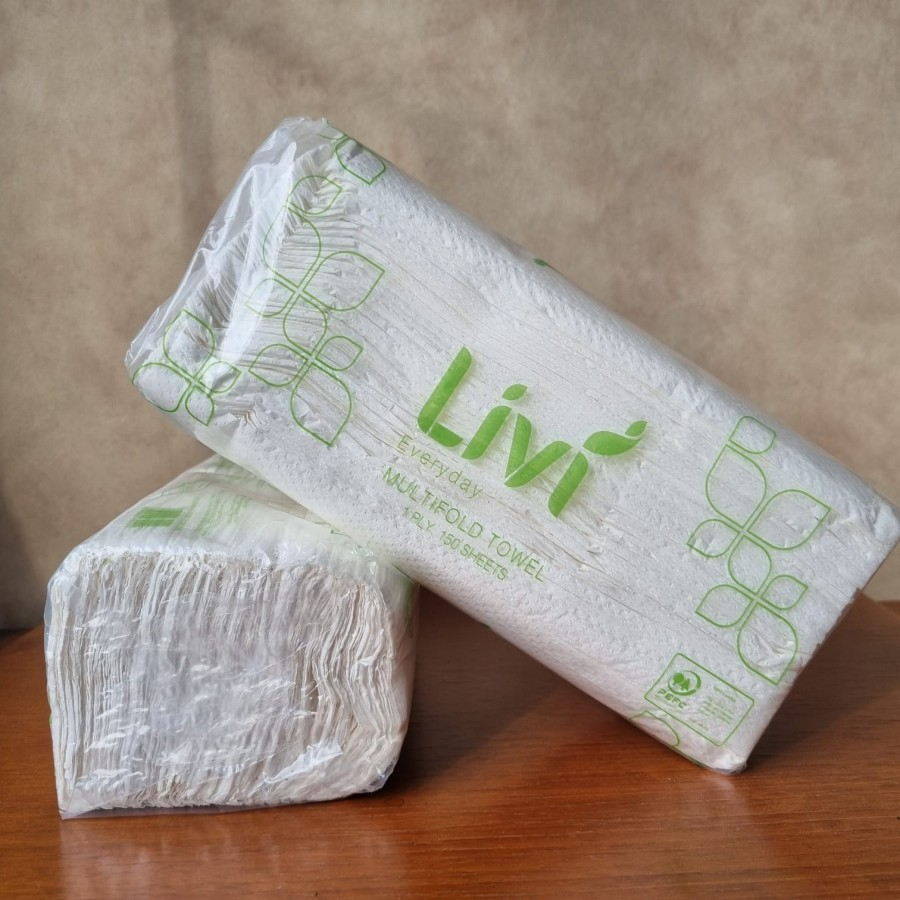 Jual Tissue Livi Smart Multifold / 1 ply / 150 Sheets / Tissue Tisu ...