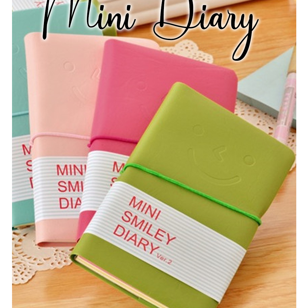 Jual Mini Diary Book Smile Buku Catatan Kecil Kertas Bergaris Polos ...